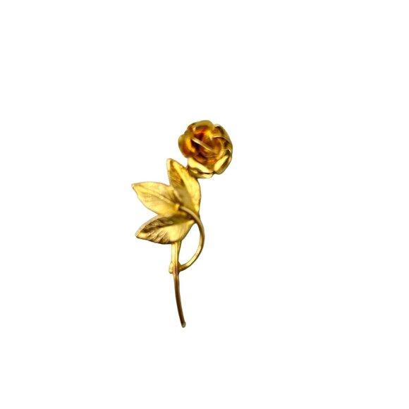 Michael Kors | Jewelry | Vintage Mk Gold Filled Rose Flower Brooch ...